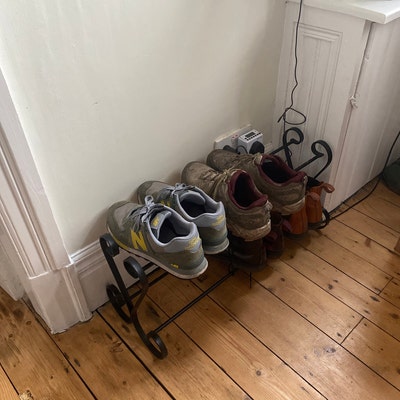 Wrought Iron Shoe Rack, Metal Shoe Rack, Shoe Storage, Porch, Hallway ...