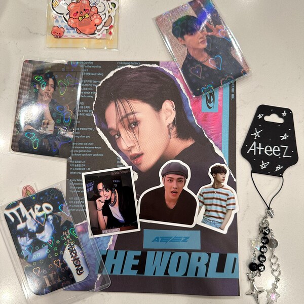 ATEEZ K-pop Phone Charm/keychain - Etsy