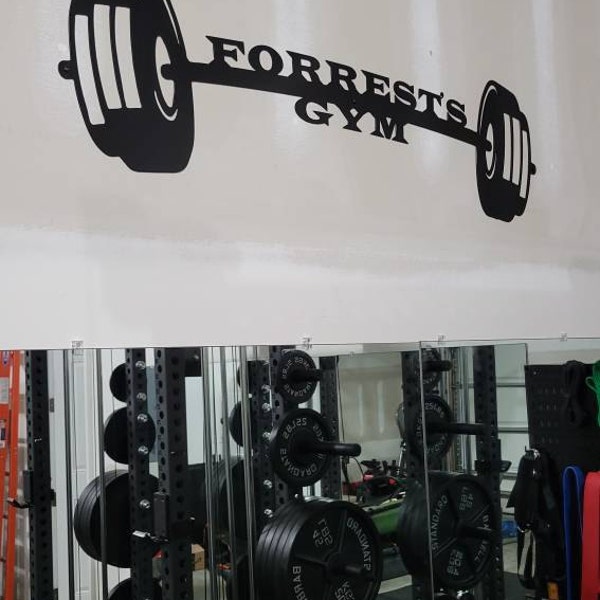 Personalized Gym Sign | Weights Sign | Metal Fitness Sign | Garage Sign ...