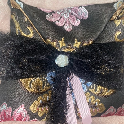 Gorgeous Antique Edwardian Victorian Velvet Beaded Heart Shape Bag ...