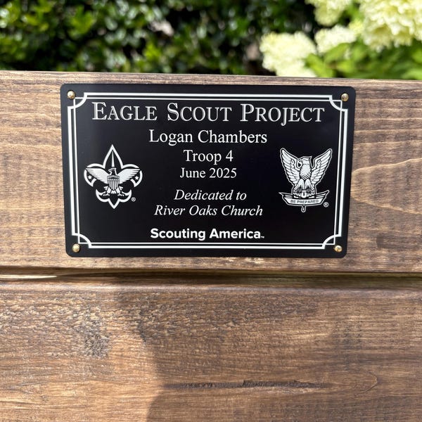 Eagle Scout Project Marker - Horizontal 8X10. Officially Licensed ...