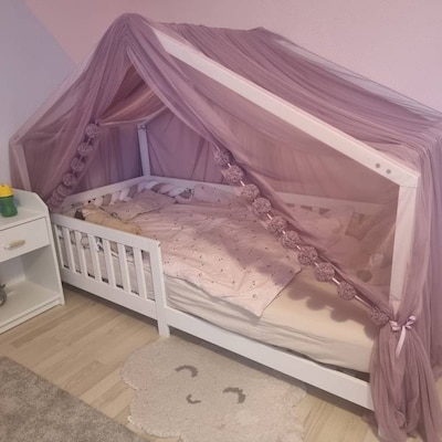 Turquoise Canopy, Chiffion Baldachin, Kids Ceiling Hanging Tent, Canopy ...