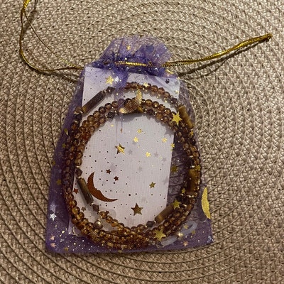 Shimmering Brown Tigereye Tortoise Shell Crystal Eyeglass Chain Holder ...