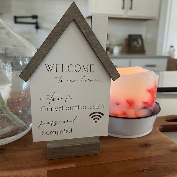 Wifi Password House, Airbnb Wifi Sign, Wifi Sign, Home Wifi Sign, Wifi ...