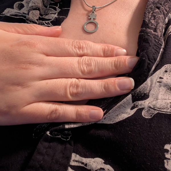 Atomic Whirl Necklace, Bohr Atom Nuclear Atheist Symbol Charm Pendant ...