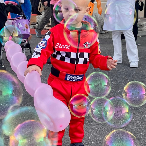 Kids Car Racing Suit, Driver Racing Suit, Pilot Suit, Baby Race Suit ...