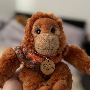 Aaron the Bear Upcycled Soft Toy by Second Hugs/cuddly Toy/ Teddy Bear ...