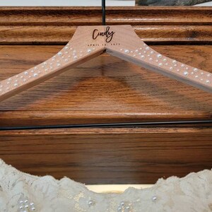 Wedding Title Hanger, Wedding Hangers, Bridesmaid Hanger, Personalized ...