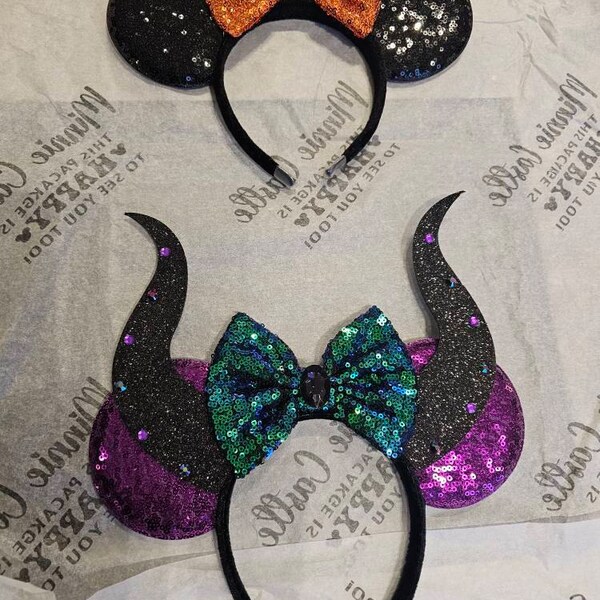 Malficent Ears, Mickey Ears, Mistress of All Evil Ears, Evil Mickey ...