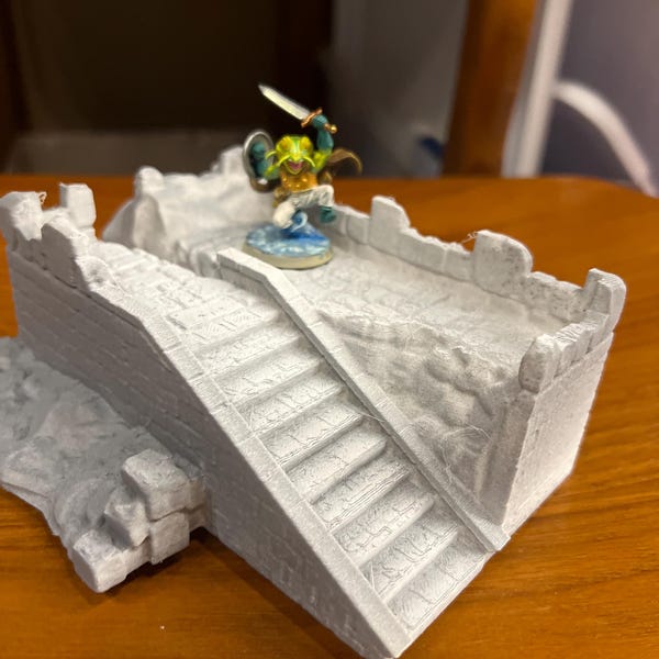 Norman Fort Walls Corner Towers King and Country Printable Scenery ...