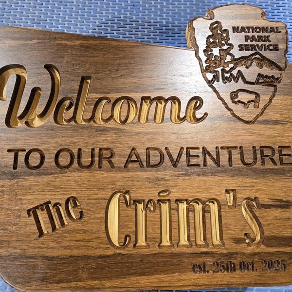 Editable National Park Signs, National Park Gifts, Welcome to Our ...