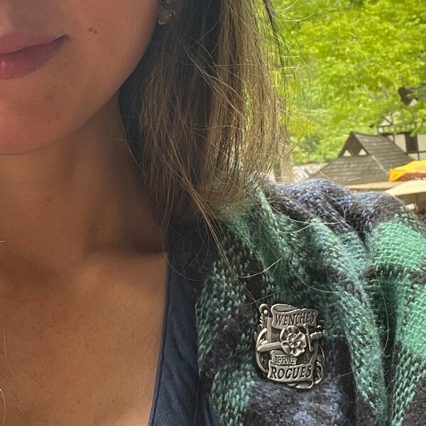 Wenches Before Rogues Badge - Pewter Guild Pin - Handcrafted ...
