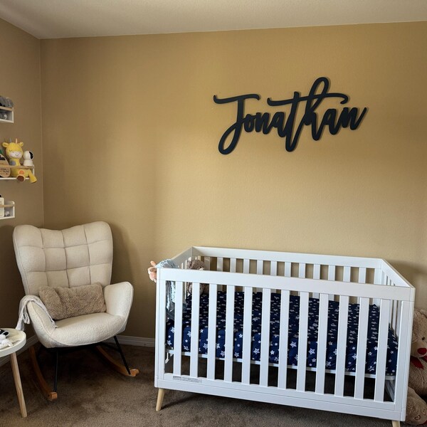 Large Baby Name Sign, Large Nursery Name Sign, Big Family Name Sign ...