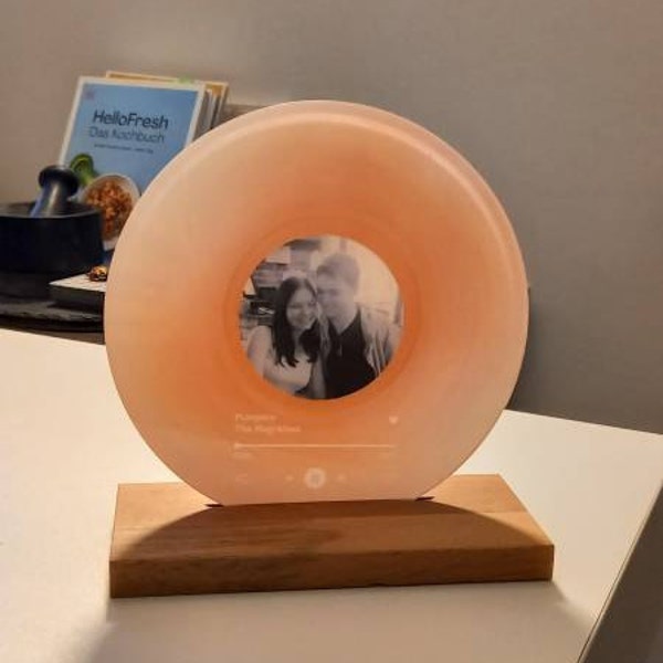 Personalized Vinyl Record With Photo Acrylic Song Plaque Anniversary ...