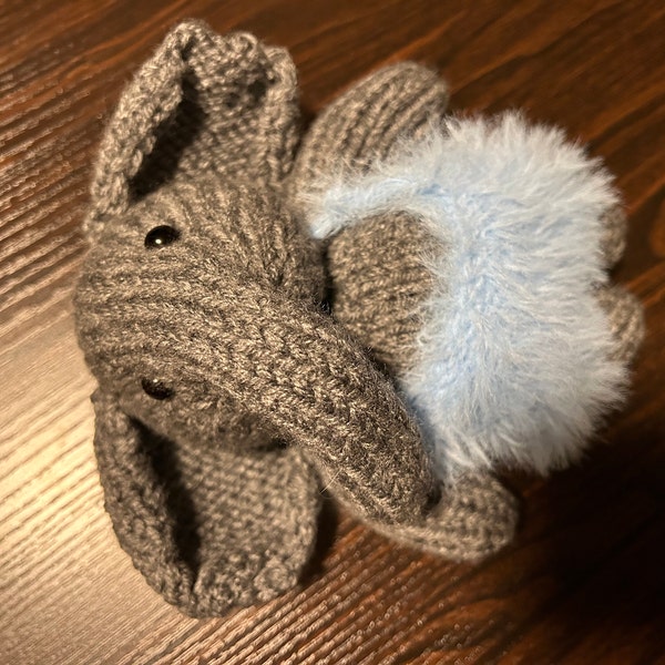 Elephant Knitting Pattern PDF, Stuffed Animal Toy, Easy Beginner ...