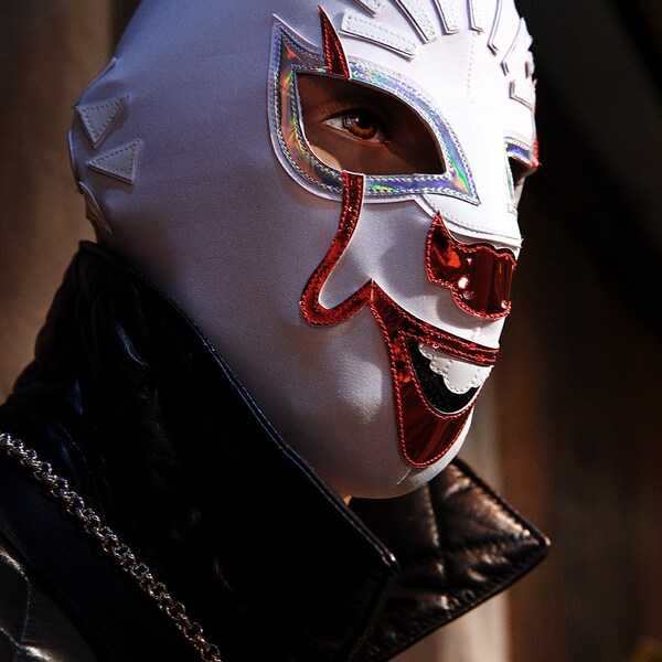 Hand Made ROCKSTAR RETRO Kiss Wrestling Mask Luchador Costume Wrestler ...