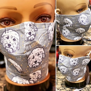 Golden Doodle Fabric Have A 'golden Day' Goldendoodle Dogs Pet on Taupe ...