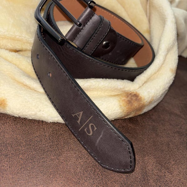 Personalized Handmade Belt for Dad, Valentines Day Gift for Him, Gift ...