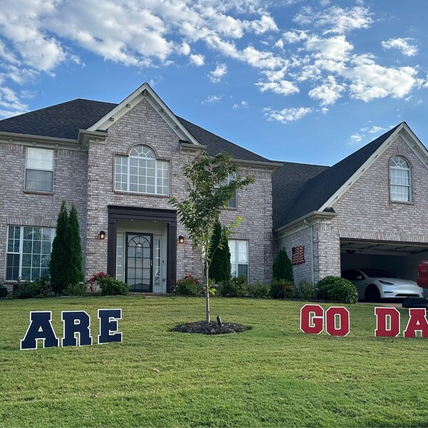 GO BUCKS Yard Letters Ohio State Buckeyes Football Yard Card Game Day ...