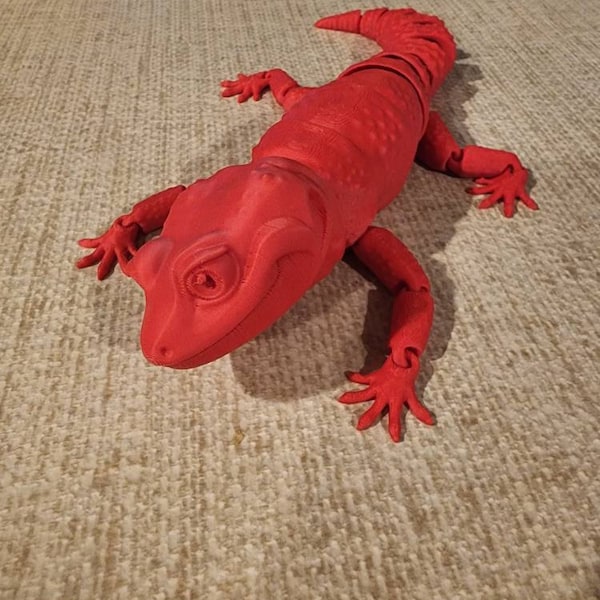 Leopard Gecko Digital .STL File for 3d Printing, Articulated Fidget ...