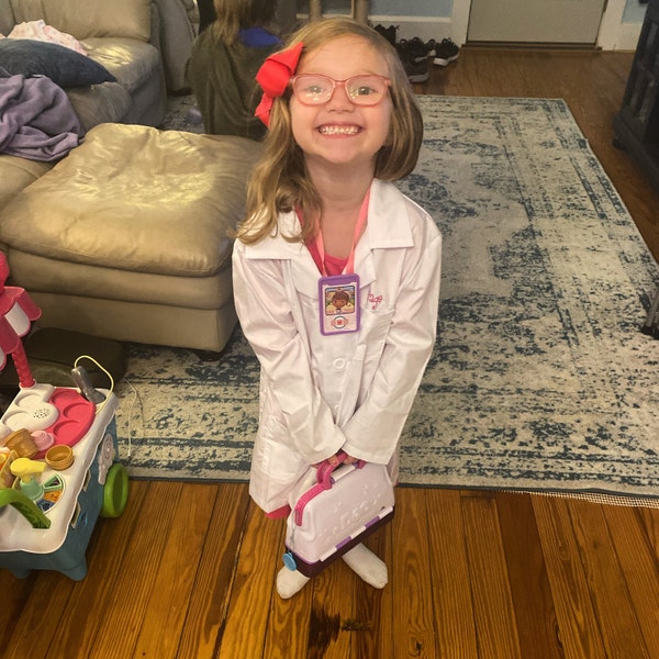 Embroidered Personalized Kids Lab Coat for Little Doctors and Nurses ...