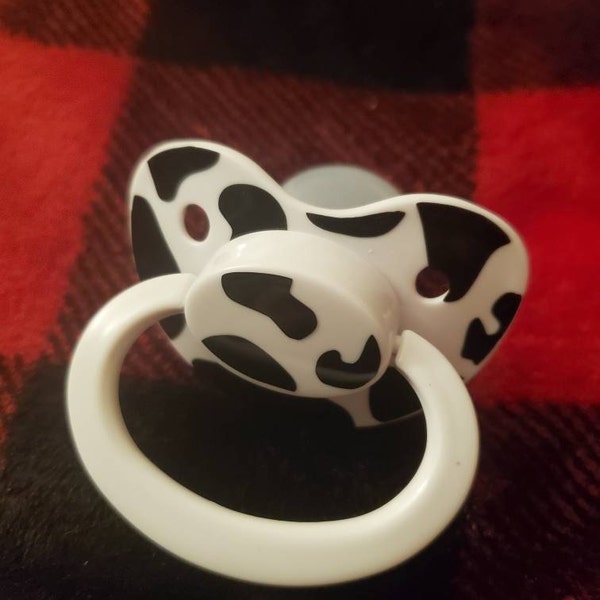 Cow Print ADULT Pacifier (custom Color) - Etsy