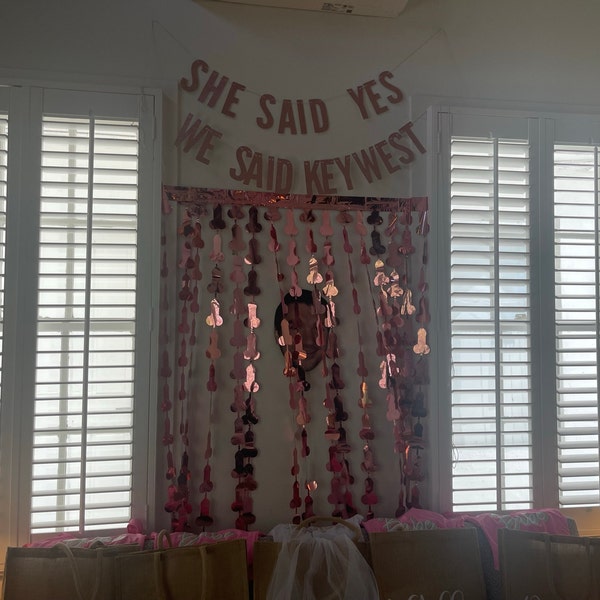 Key West Bachelorette Party Banner | She Said Yes We Said Key West ...