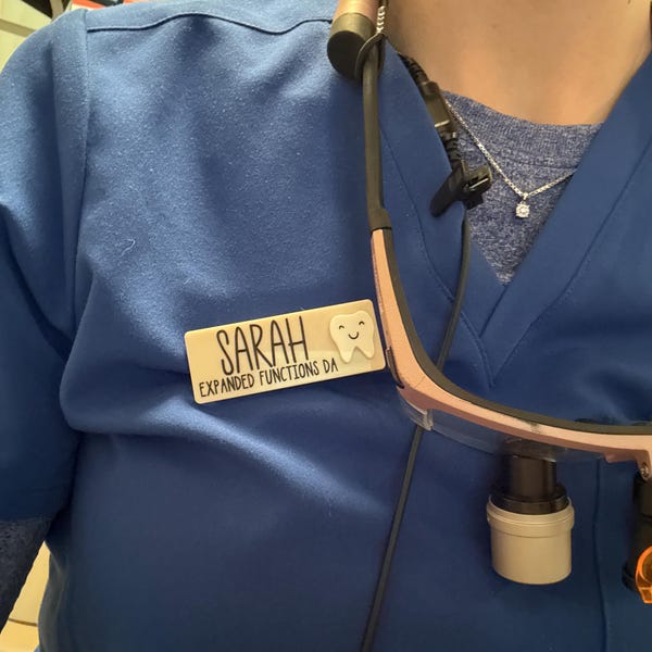 Magnetic Name Tag - Dental Hygienist, Dentist, Dental Assistant, Dental ...