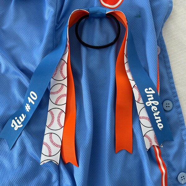 Personalized Hair Ribbon for School Spirit, Cheer, Uniform, Bow Gift ...