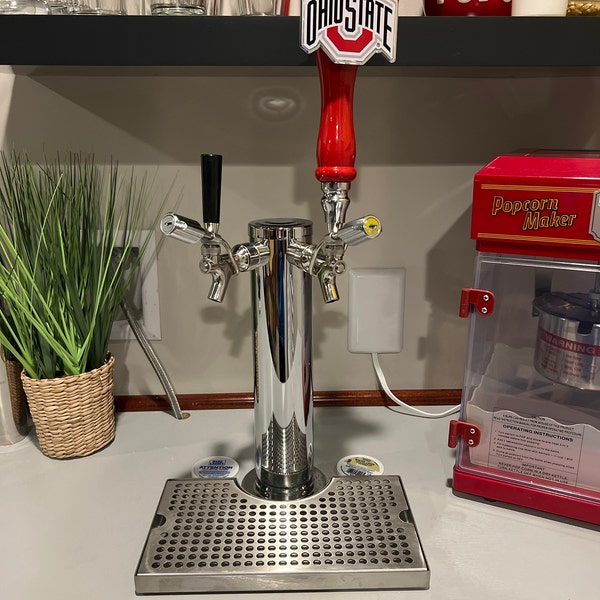 Custom Personalized Beer Tap Handle Bar Man Cave Bar Kegerator NAVY ...