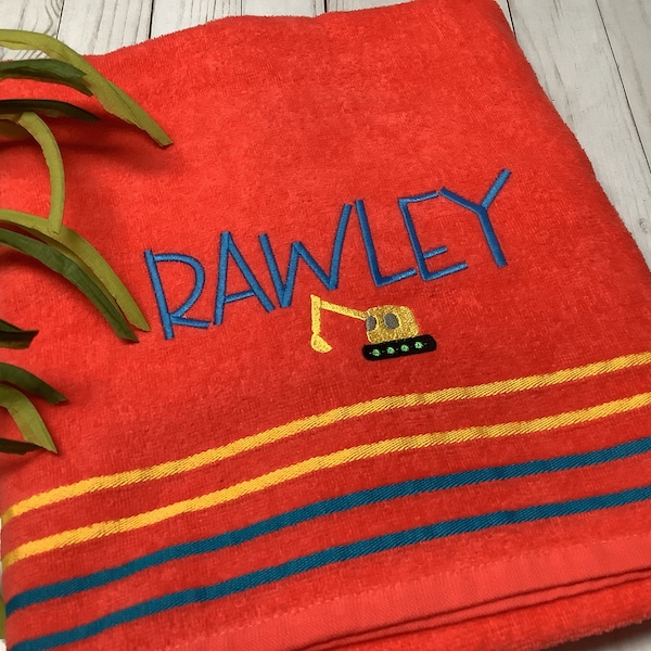 Excavator Construction Boy Transportation Mini Fill Stitch Machine ...