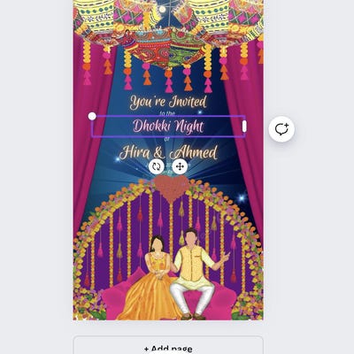Animated Nikkah Ceremony Invitation Card Digital Muslim Desi Shaadi ...