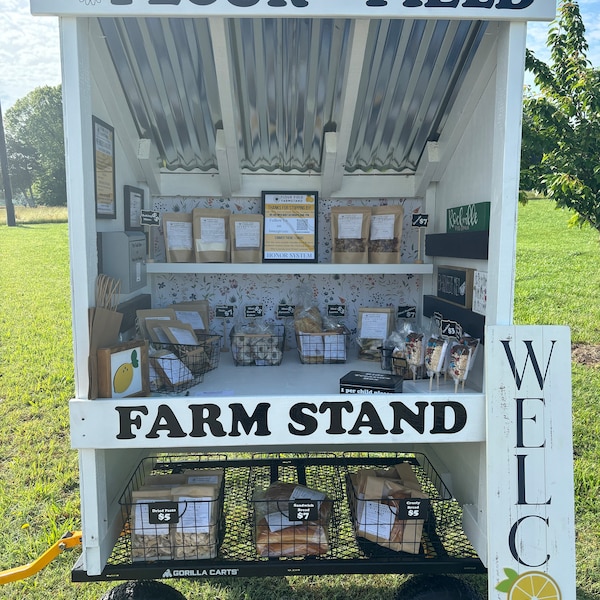 DIY Farmstand Plans Guide Tutorial PDF | Driveway Roadside Veggie ...