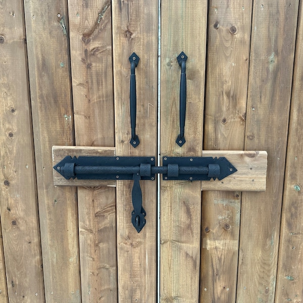 Blacksmith Wrought Iron Straps. Hinges.hammered Hinge.forged Door Hinge ...