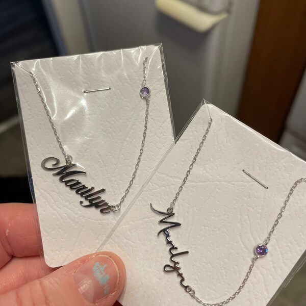 14K Gold Bubble Name Necklace, 3D Balloon Letter Name Necklace, Balloon ...