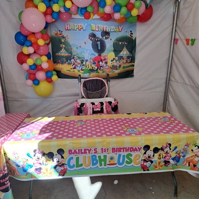 Mickey Mouse Clubhouse Personalized Custom Table Cover - Etsy