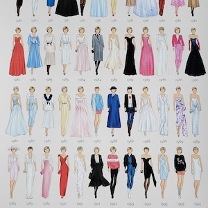 Royal Wedding Dresses Infographic Print version 3in Princess Pink - Etsy