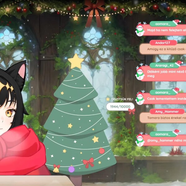 P2U Chat Widget Christmas Xmas Cute Gingerbread Santa Snowflake Cookie ...