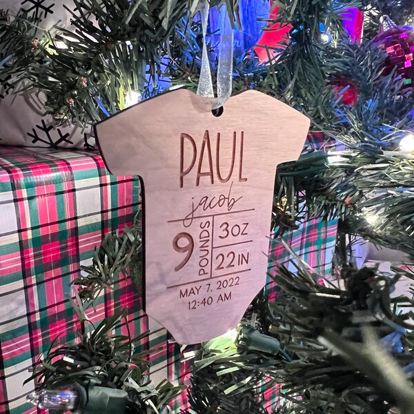 Personalized Class Christmas Tree Ornament Teacher Gift Wood Ornament ...