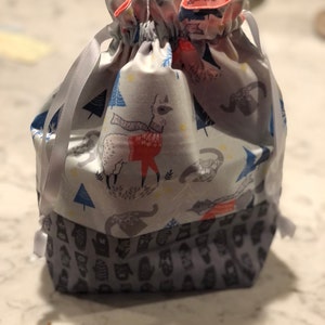 Van Gogh Starry Night Print fabric Knitting Project Bag | Etsy