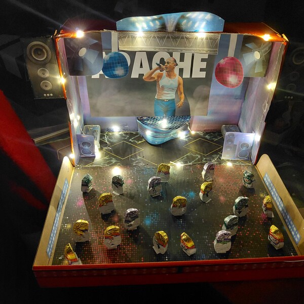 Music Concert Stage Shoebox Diorama, Create Your Own Theater, Cut and ...