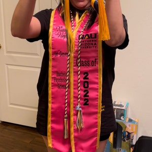 A Custom Grad Sash Grad Stole Custom Grad Sash Embroidered - Etsy