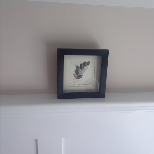 Feather / Dreams Sea Glass Picture - Etsy UK