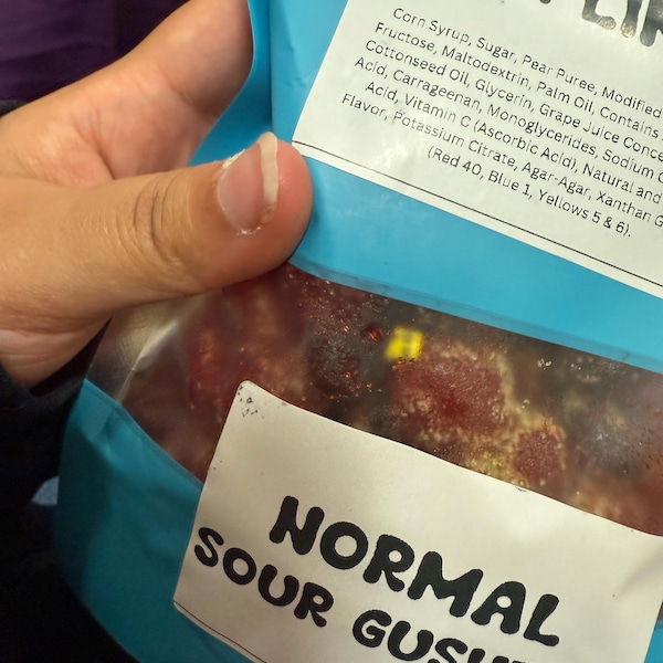 Half Pound Sour Gushers - the Best Tiktok Sour Blue Raspberry Gushers ...
