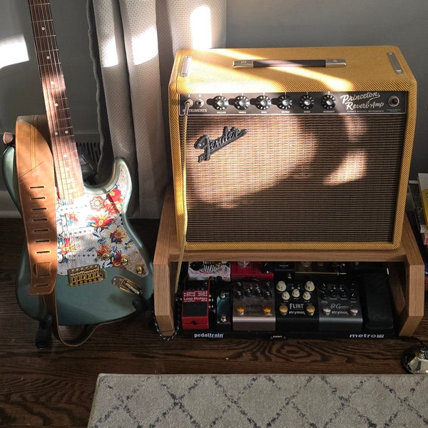 Lakefront Deluxe Amp Stand, Custom Made Solid Wood Guitar Amplifier ...