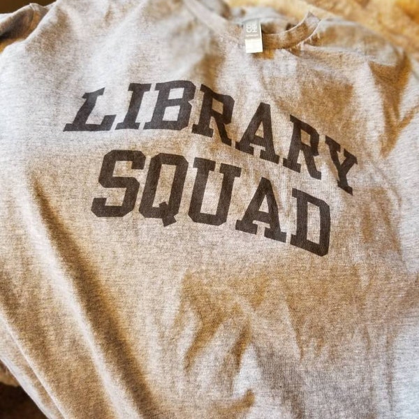 Library Squad T-shirt, Premium Ringspun Shirt, Very Comfy Tee Library ...