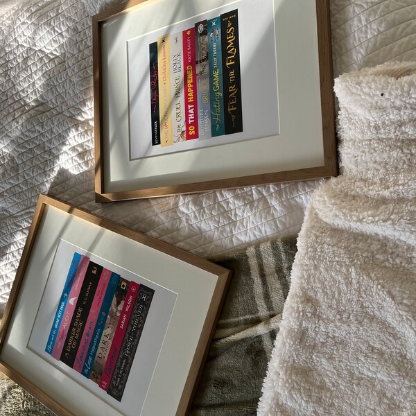 Custom Book Stack Art Print Digital - Etsy