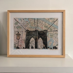 Brooklyn Graffiti B/W NYC Pocket Art New York Map New - Etsy