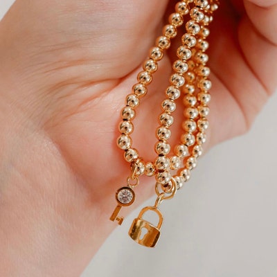 24k Shiny Gold Padlock Charms Mini Lock Charms Padlock - Etsy