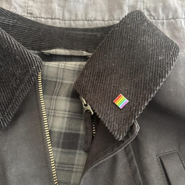 Sapphic Flag Pin — WLW Pride Enamel Badge Difemina LBPQ Lesbian ...